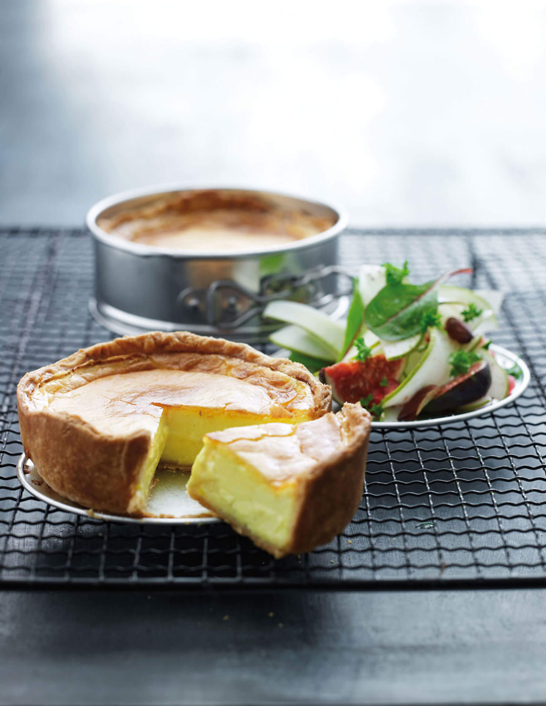 Quiche med Sainte Maure getost - Président